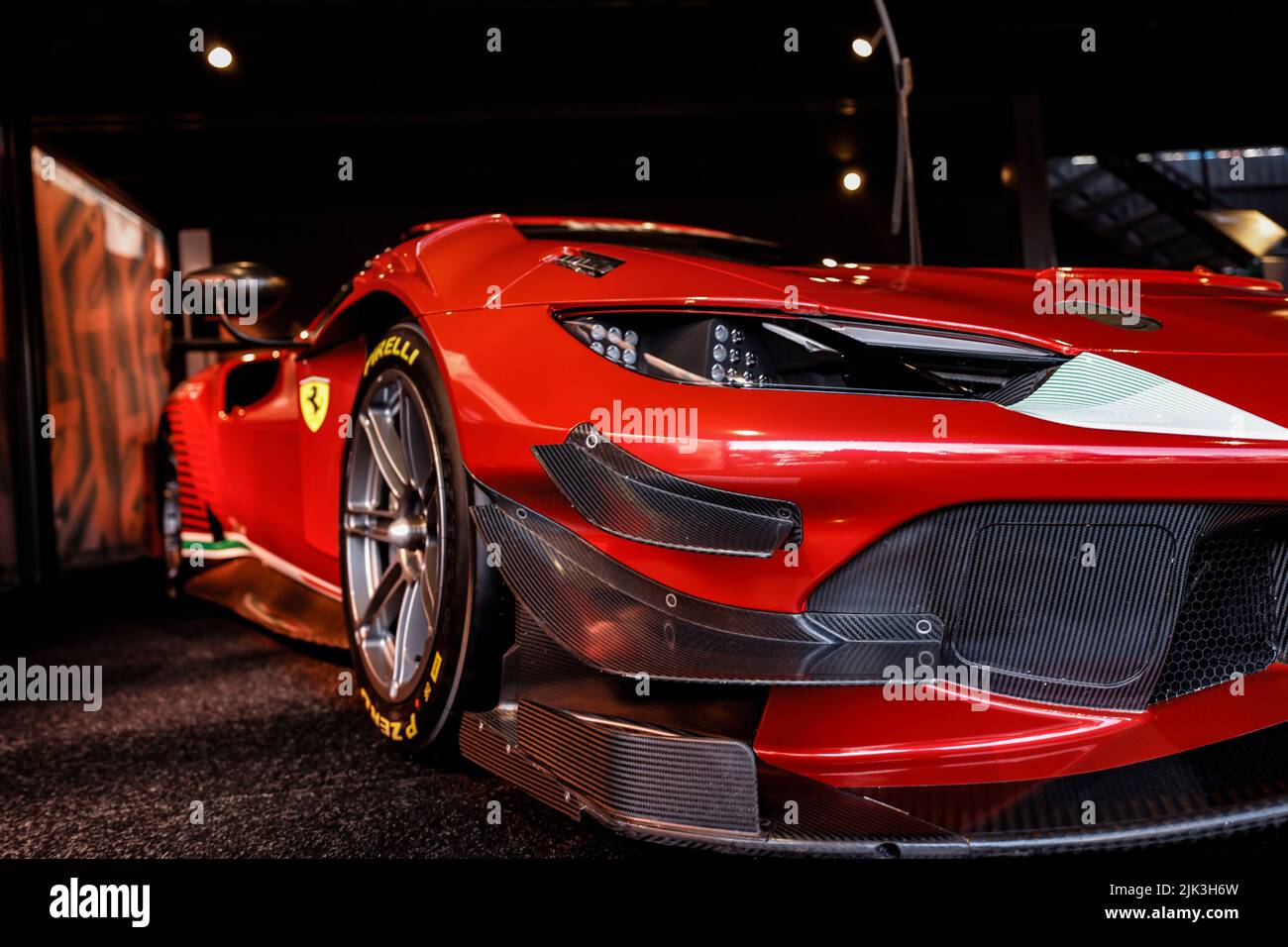 Spa, Belgium. 30th July, 2022. Presentation of the new ferrari 296 gt3 ...