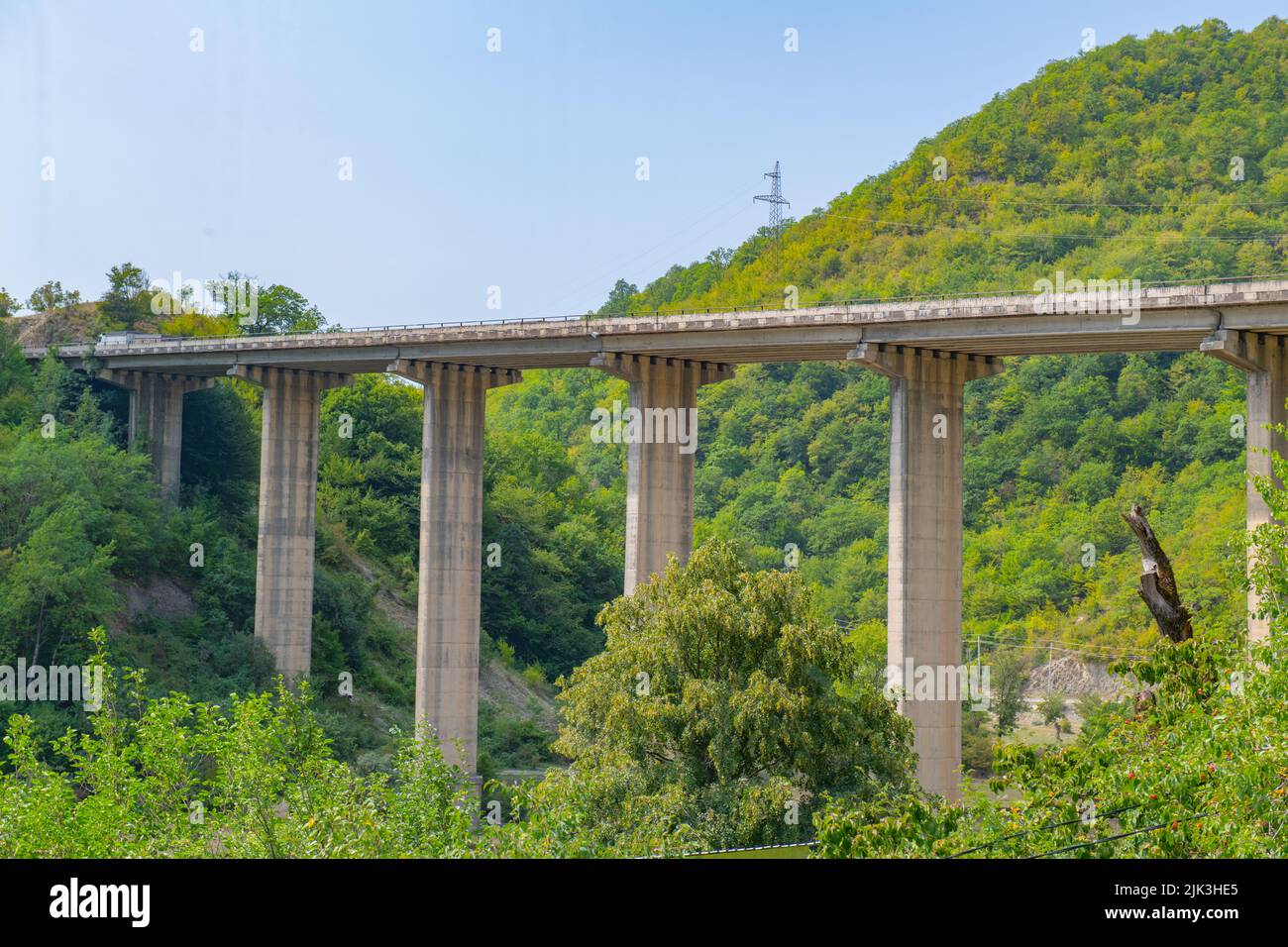 automobile bridge between mountains in Georgia Stock Photo - Alamy