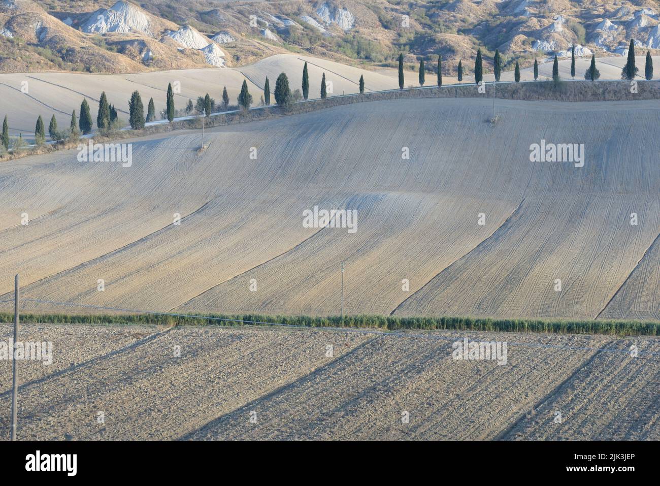 Landscape of Tuscany fields in Italy Stock Photo - Alamy