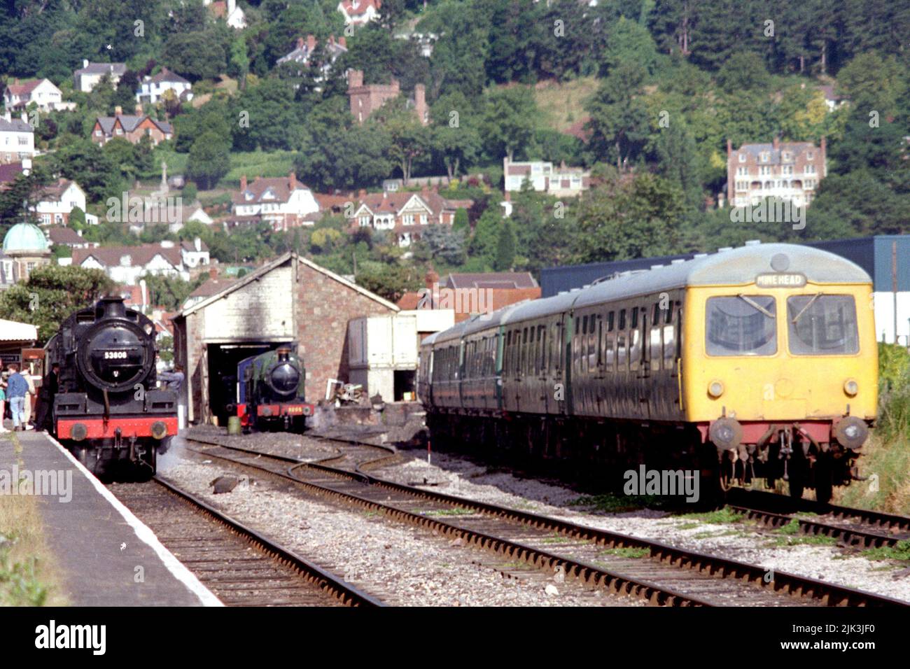 The west Somerset Railway, at Minehead, in 1988 Stock Photo - Alamy