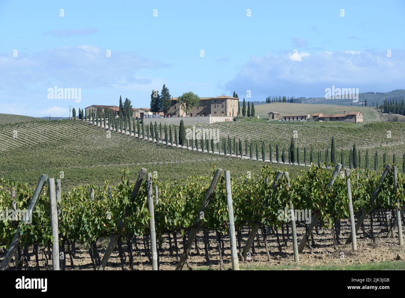 Landscape of Tuscany fields in Italy Stock Photo - Alamy