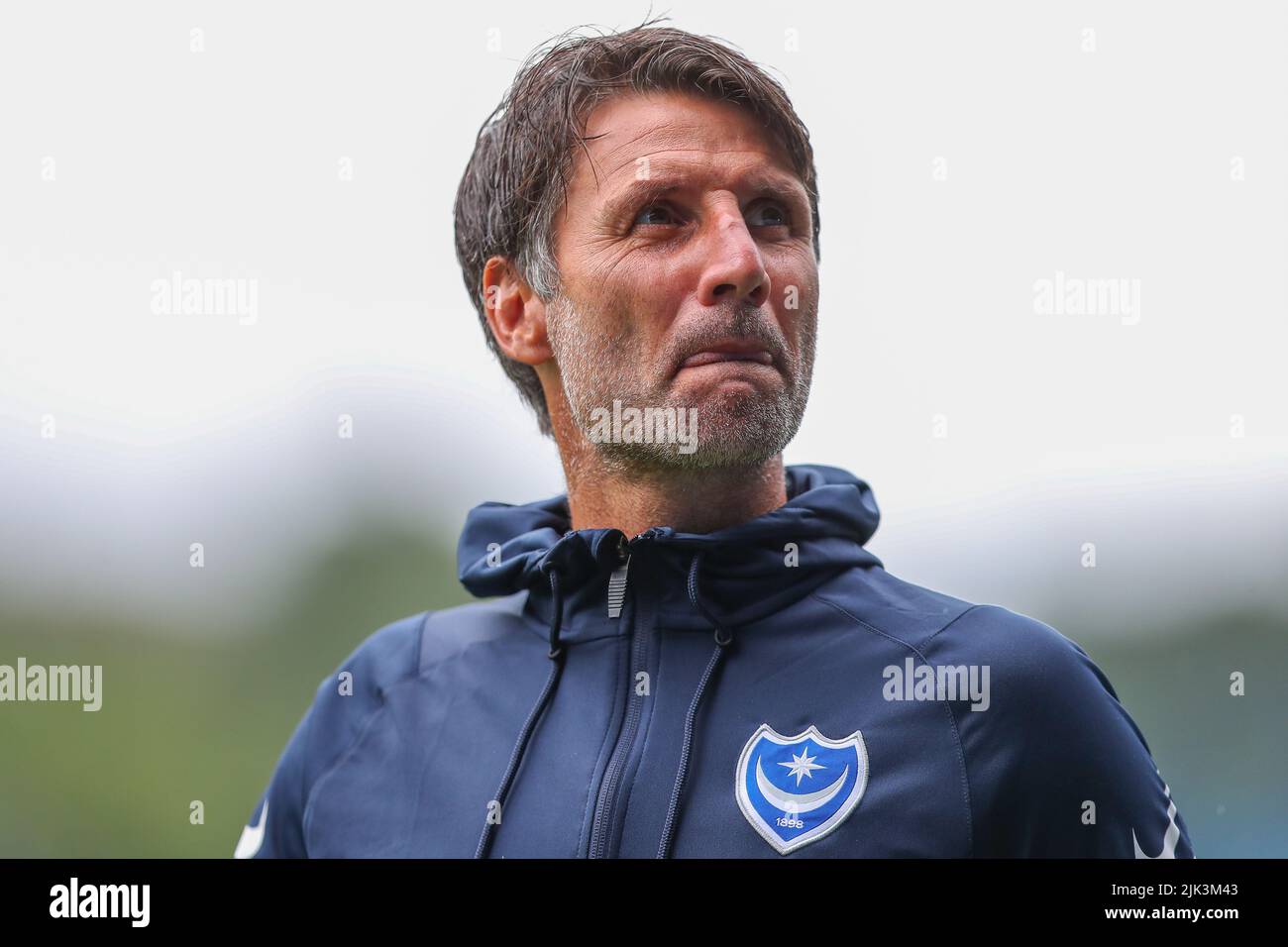 Danny Cowley manager of Portsmouth arrives at the game prior to kick ...
