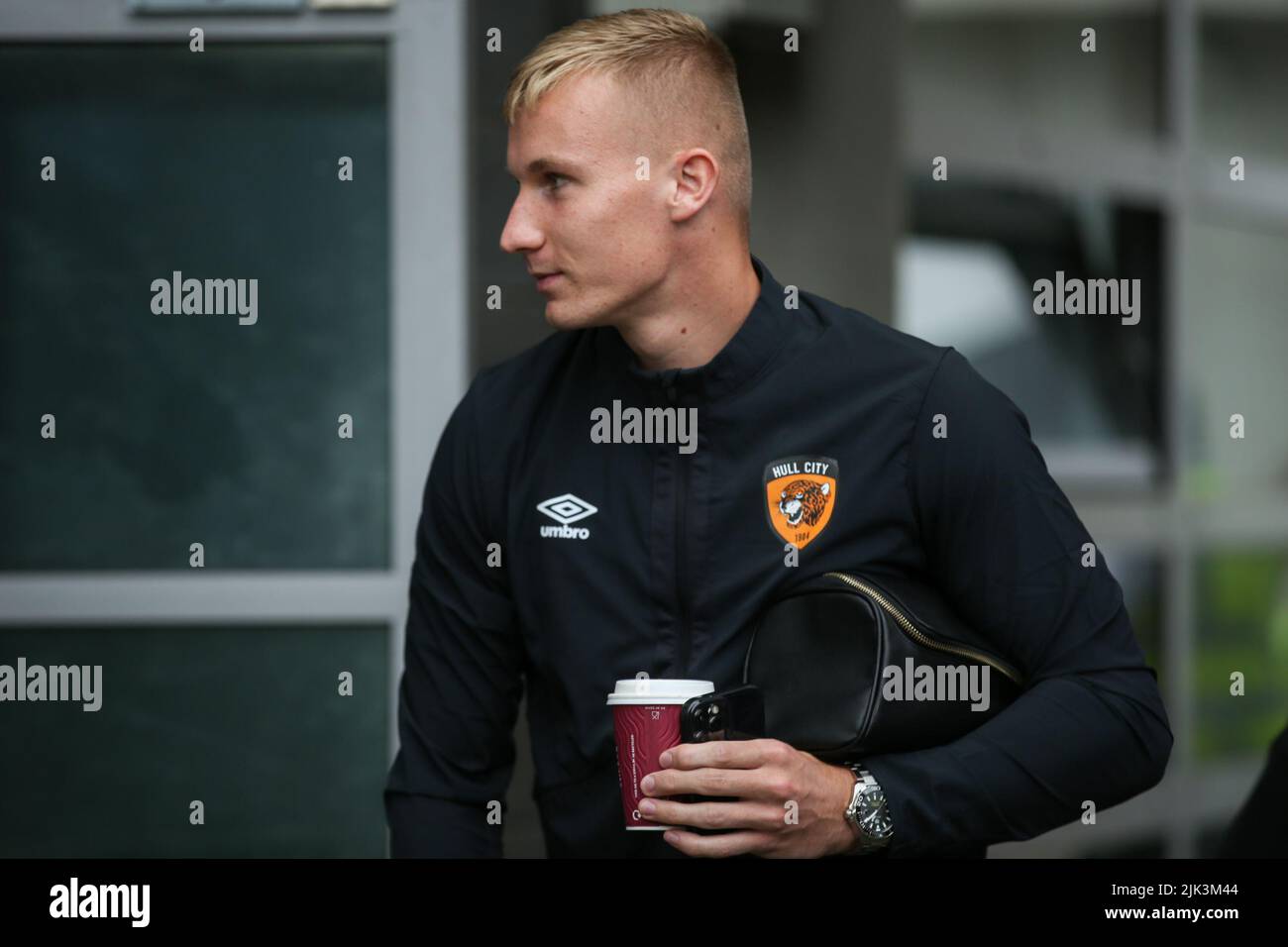David Robson #37 of Hull City arriving at the stadium Stock Photo - Alamy