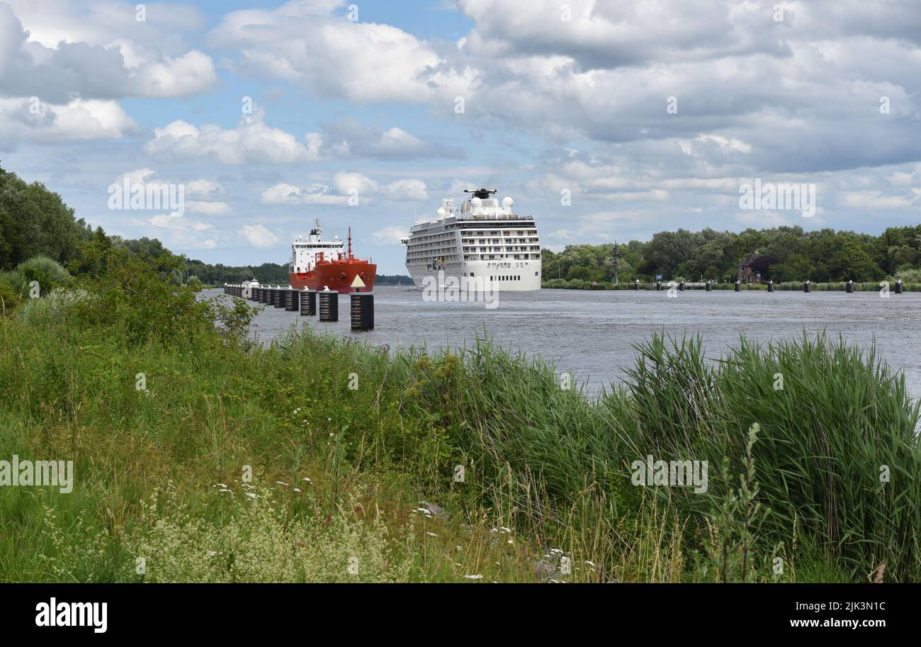 Tanker in kiel canal hi-res stock photography and images - Alamy