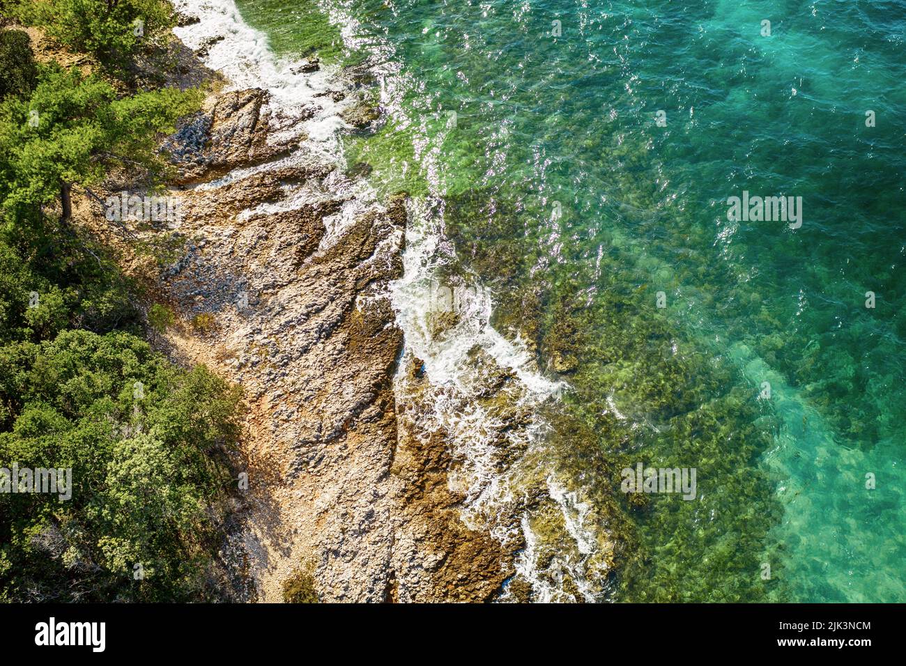 Creative minimal beach concept. Summer vacation layout with blue water ...