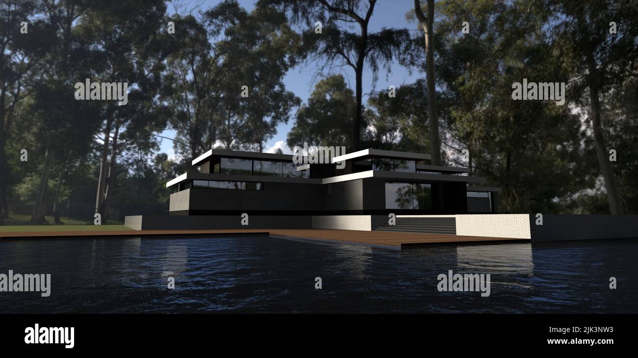 3d forest hi-res stock photography and images - Alamy