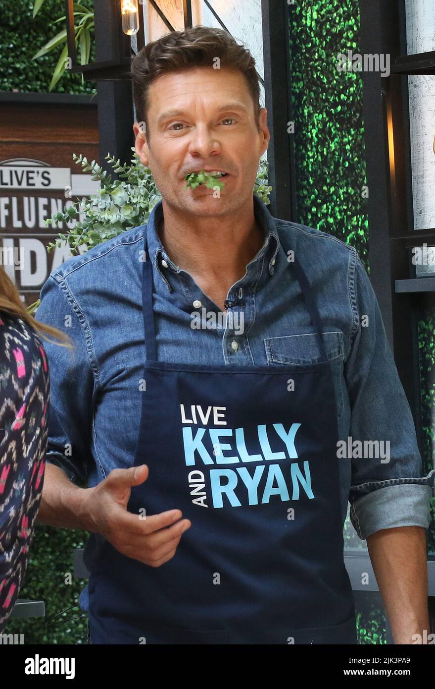 NEW YORK, NY July 28: Ryan Seacrest on the set of Live with Kelly ...