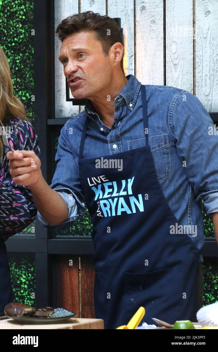 NEW YORK, NY July 28: Ryan Seacrest on the set of Live with Kelly ...