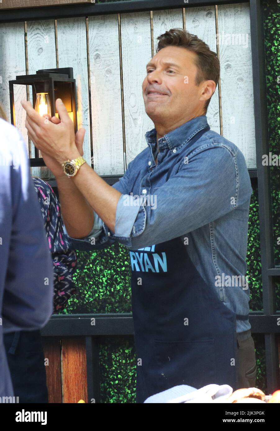 NEW YORK, NY July 28: Ryan Seacrest on the set of Live with Kelly ...