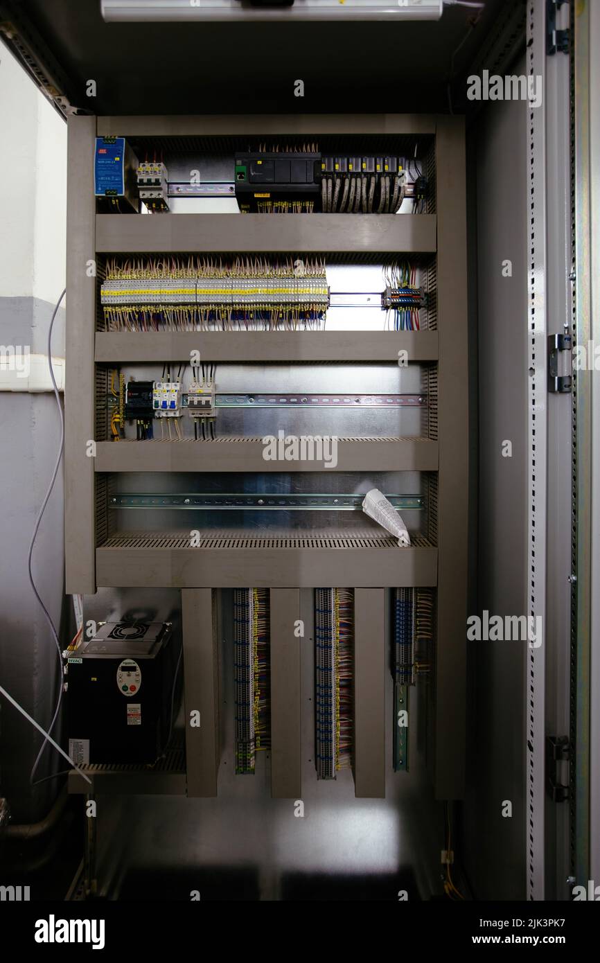 Electrical switchgear cabinet in the switchgear room Stock Photo - Alamy
