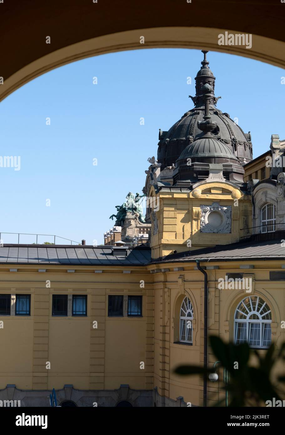 One of the best known baths in Hungary,Széchenyi Thermal Bath Stock ...
