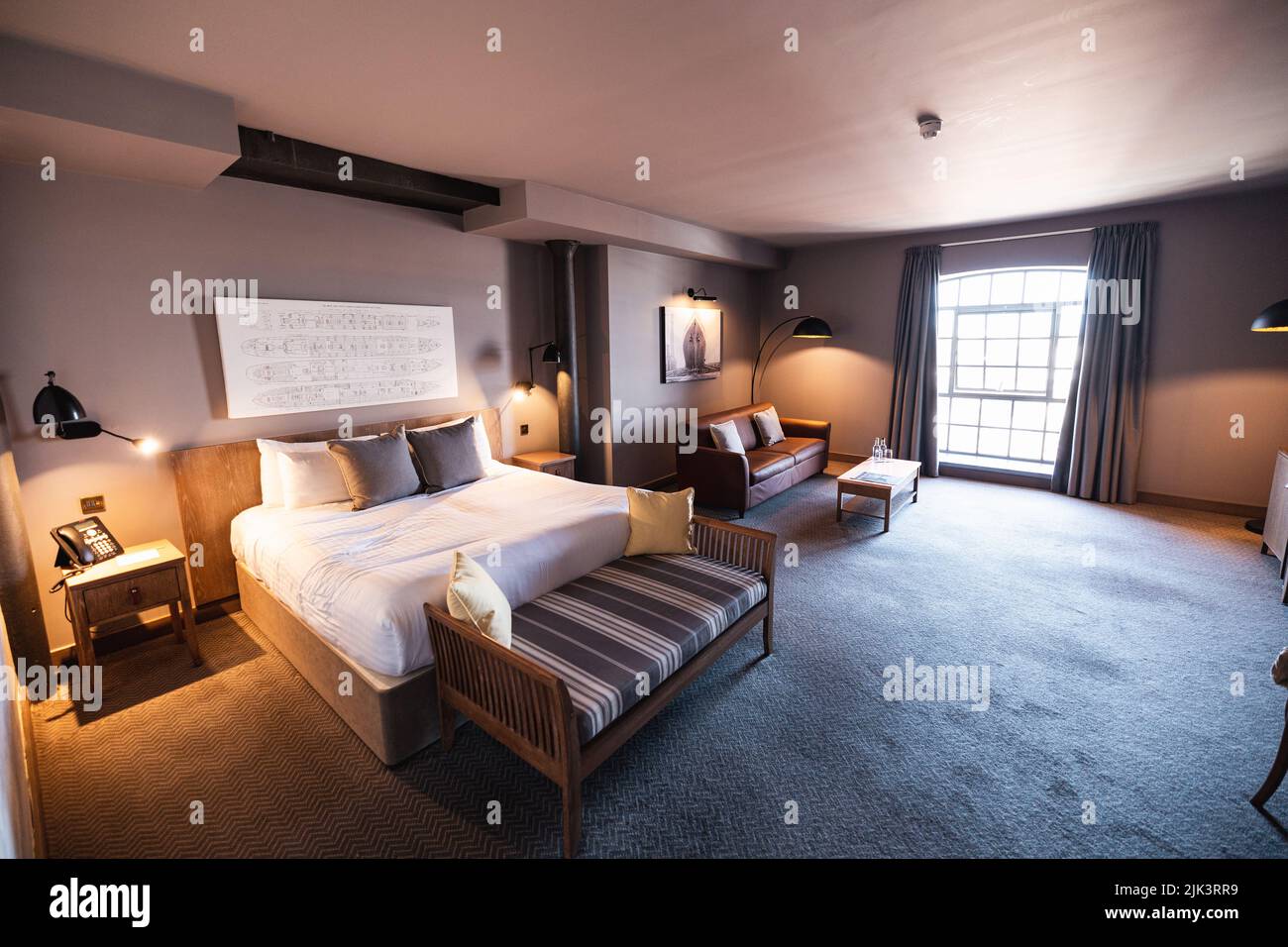 Bedroom At the Titanic Hotel Liverpool North West England Stock Photo ...