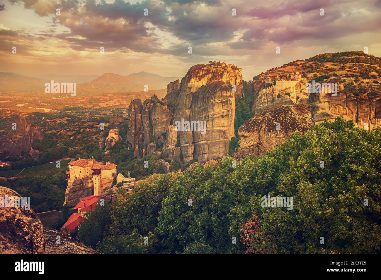 Meteora rocks, Greece Stock Photo - Alamy
