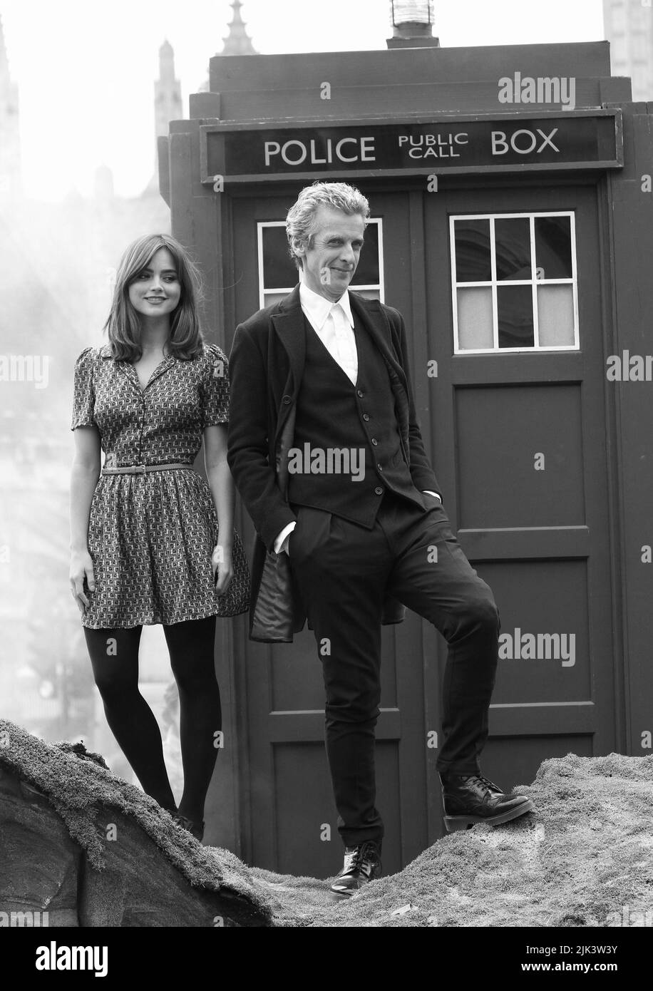 London, UK, 22nd August 2014. Peter Capaldi and Jenna Coleman attend a ...