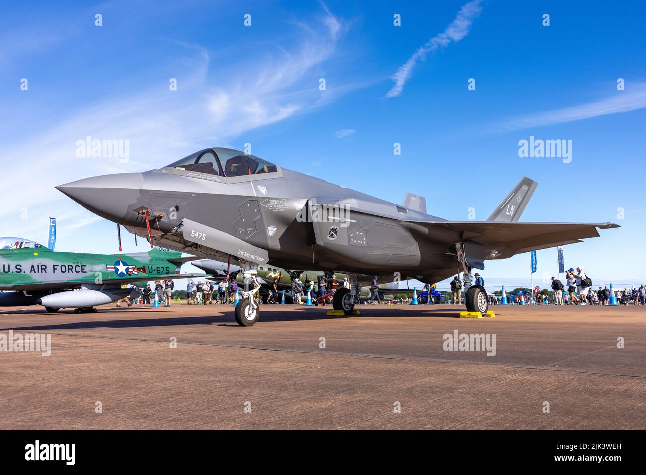 Lockheed Martin F-35A Lightning II of the 495th Fighter Squadron "the ...