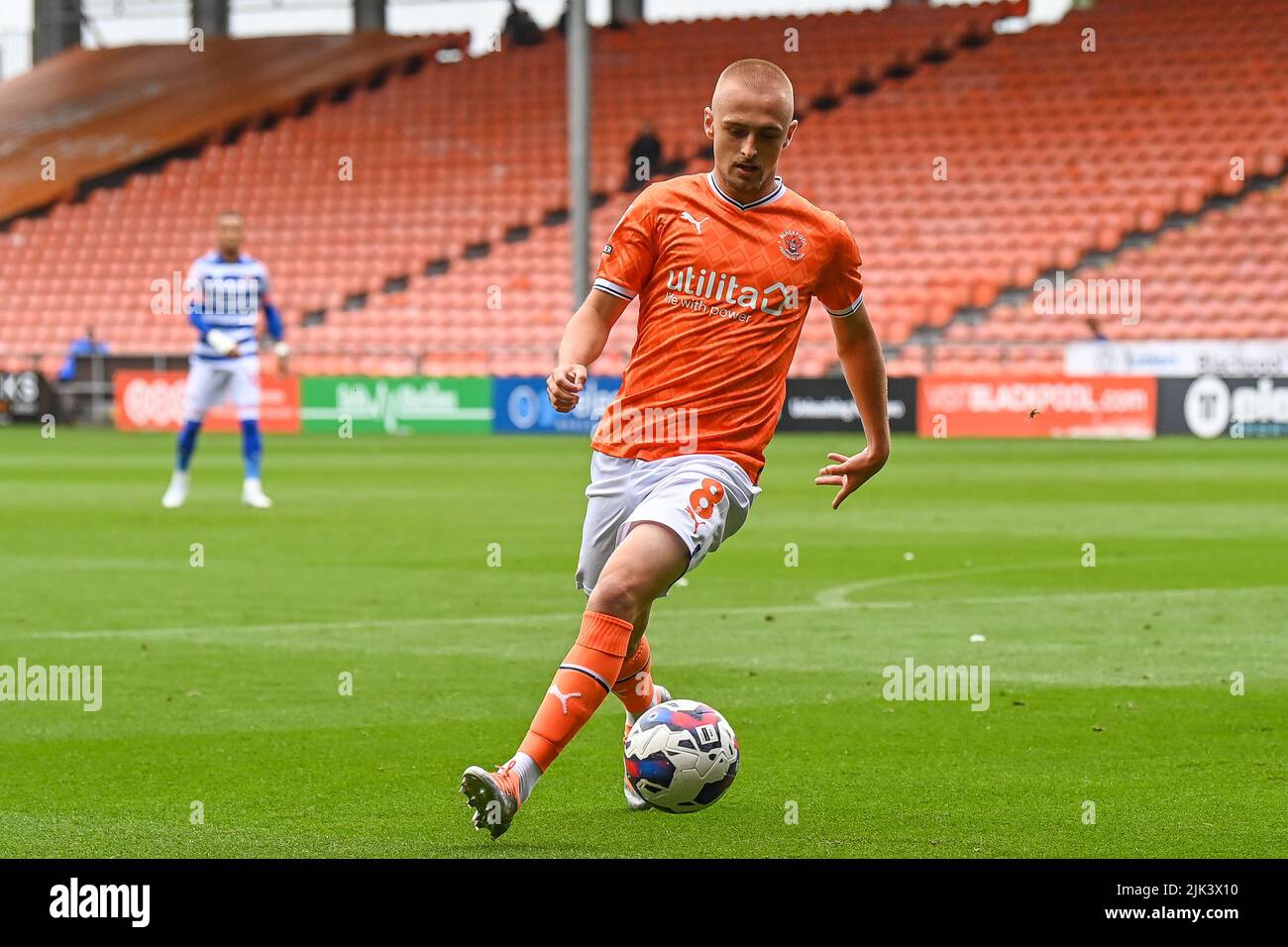Lewis Fiorini #8 of Blackpool in action during the game Stock Photo - Alamy