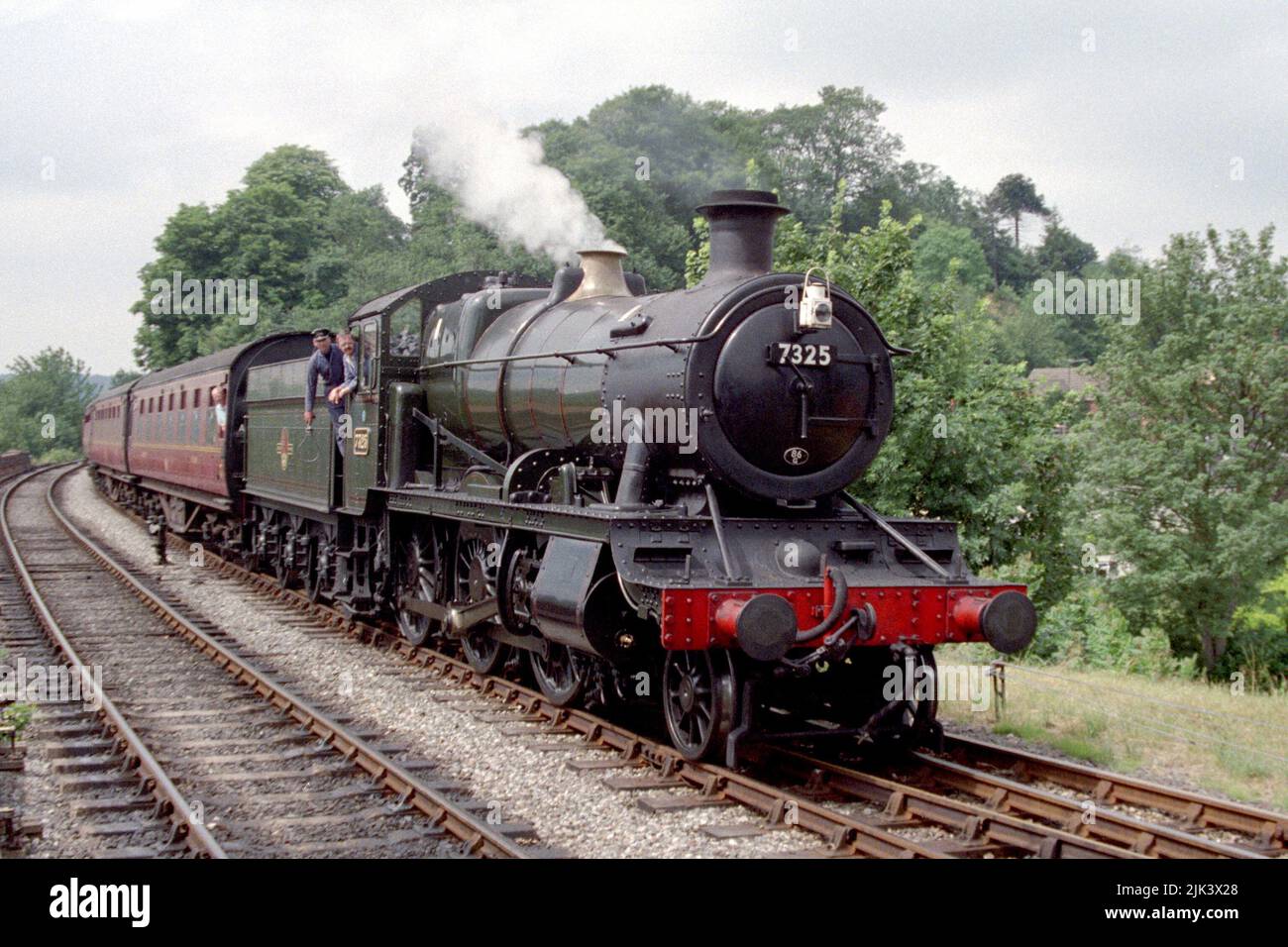 7325 on the Severn Valley Railway, at Bewdley, in 1995 Stock Photo - Alamy