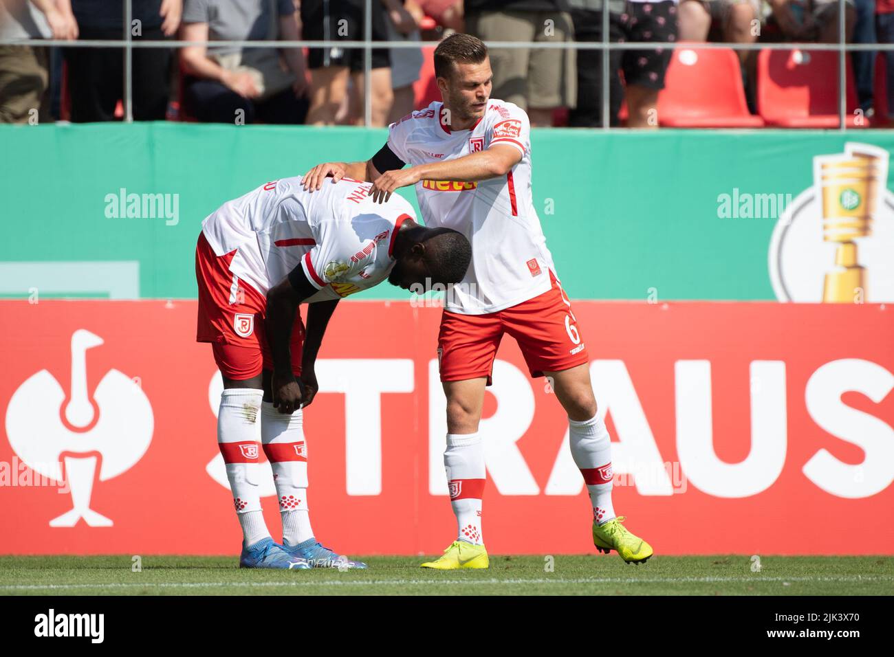 Regensburg, Germany. 30th July, 2022. Soccer: DFB Cup, Jahn Regensburg ...