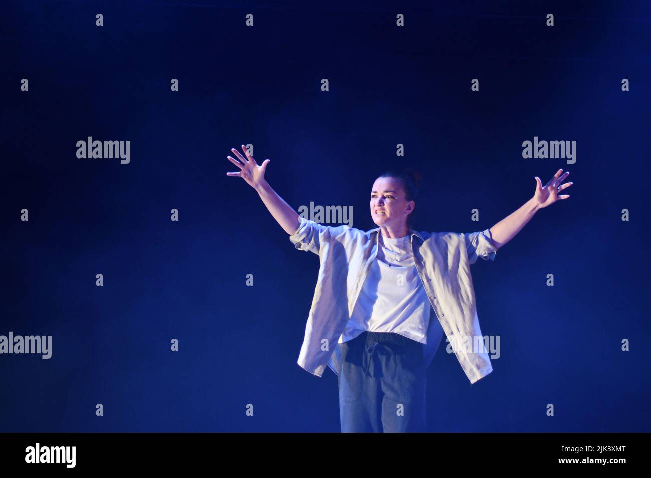 Edinburgh Scotland, UK 30 July 2022. Actress Amy Molloy performs This ...