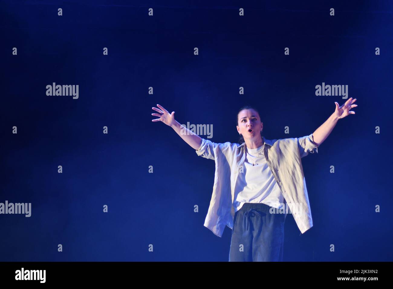 Edinburgh Scotland, UK 30 July 2022. Actress Amy Molloy performs This ...