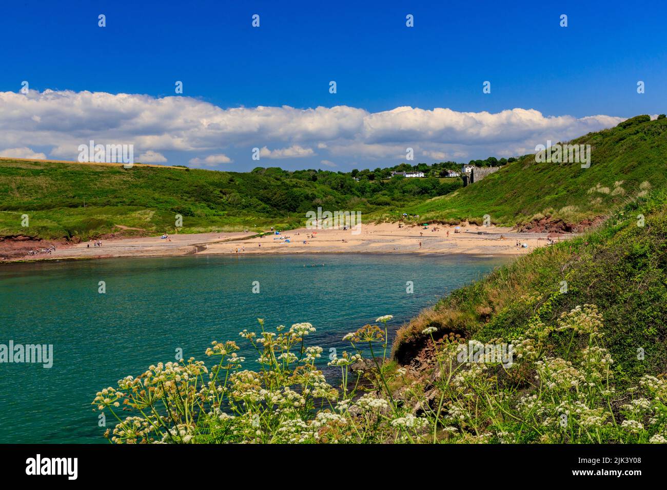 The Pembrokeshire Coast Path in the National Park skirts around ...
