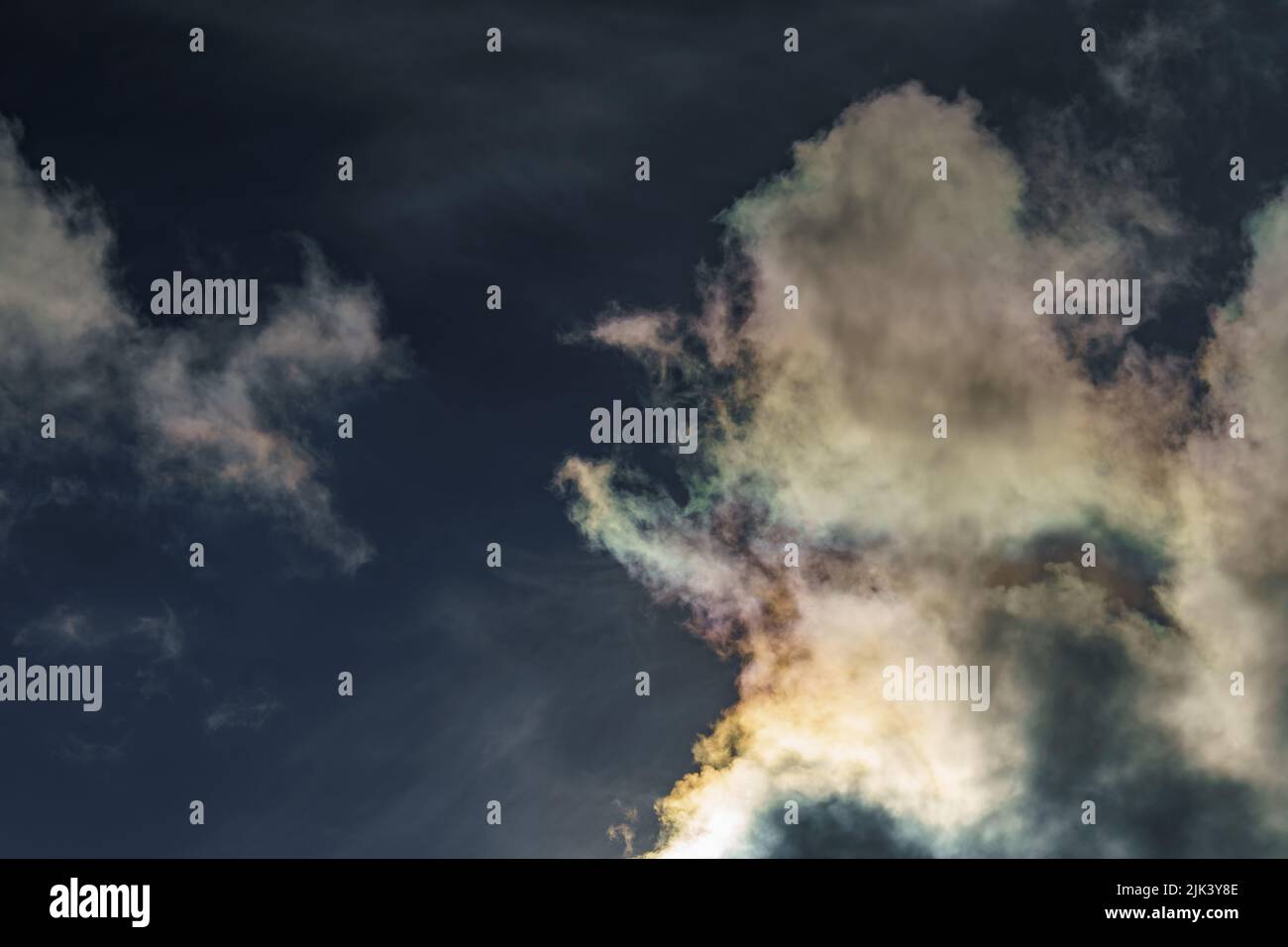 Diffraction of light on drops of supercooled water in clouds, rainbow ...