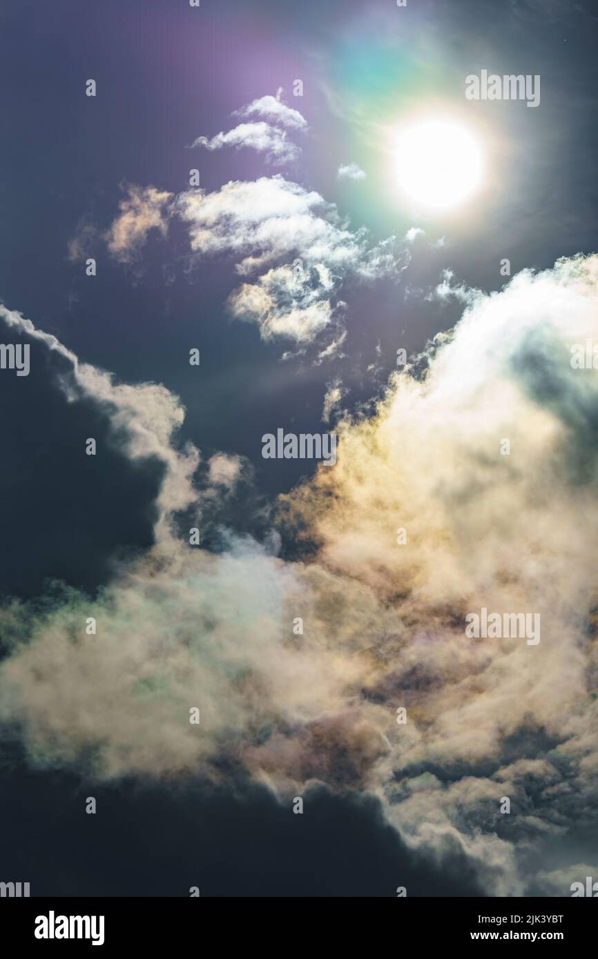 Diffraction of light on drops of supercooled water in clouds, rainbow ...