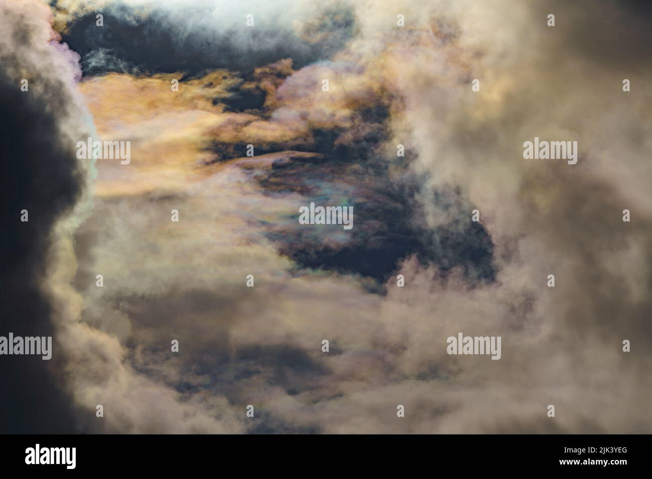 Diffraction of light on drops of supercooled water in clouds, rainbow ...