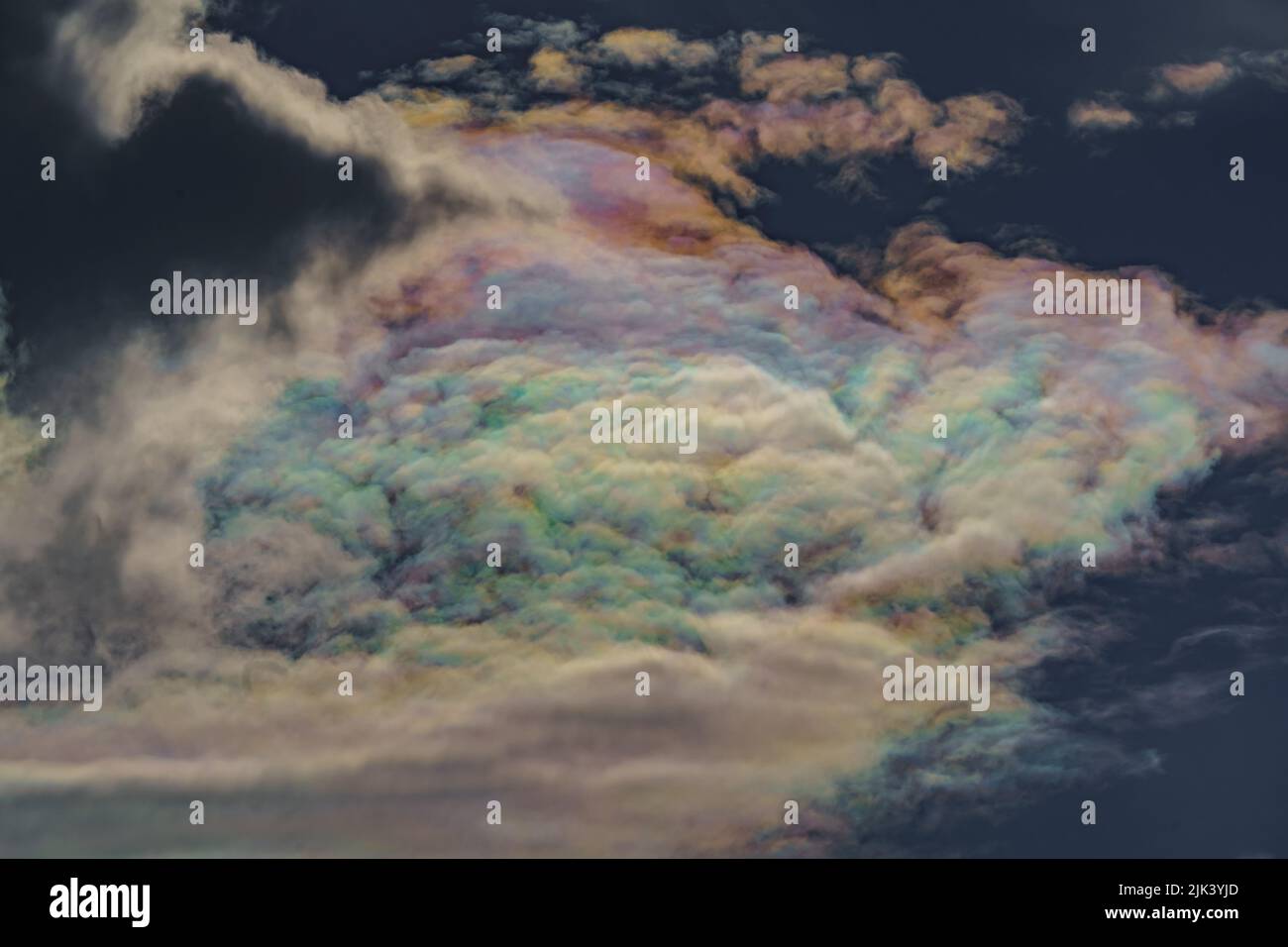 Diffraction of light on drops of supercooled water in clouds, rainbow ...