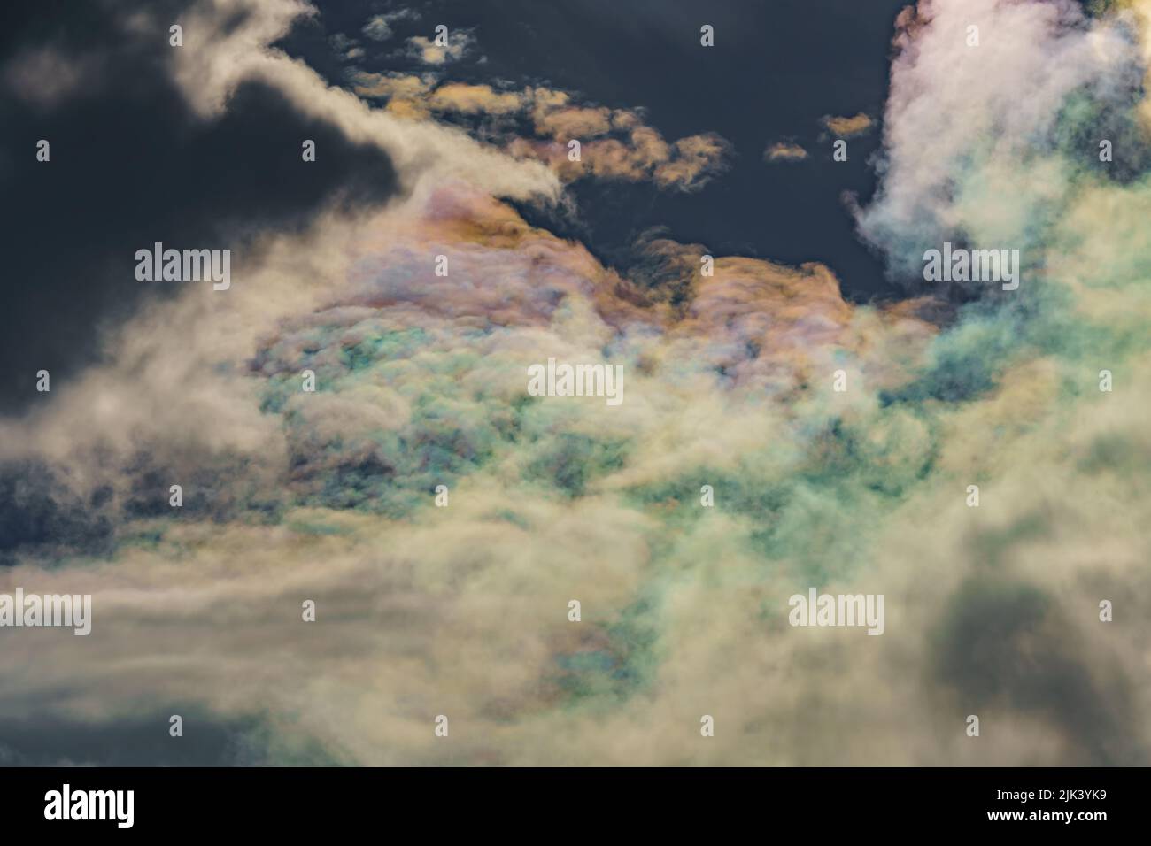 Diffraction of light on drops of supercooled water in clouds, rainbow ...