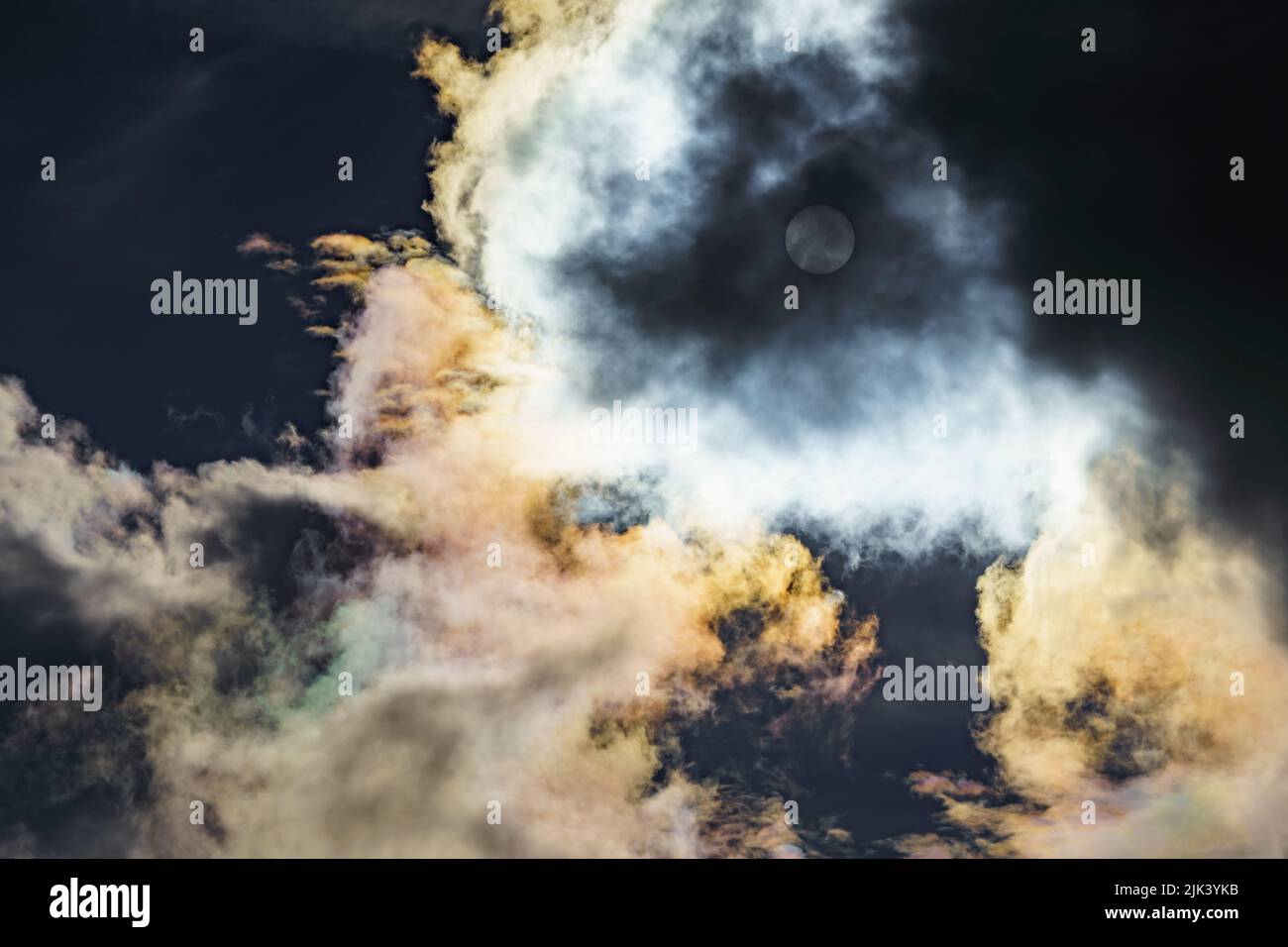 Diffraction of light on drops of supercooled water in clouds, rainbow ...