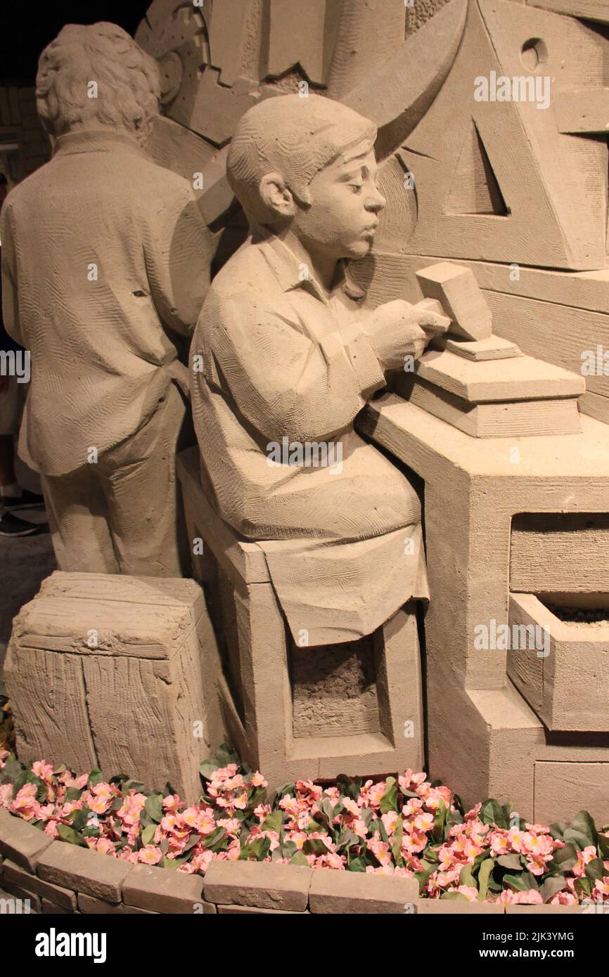 Sand sculpture festival in Garderen the Netherlands Stock Photo - Alamy