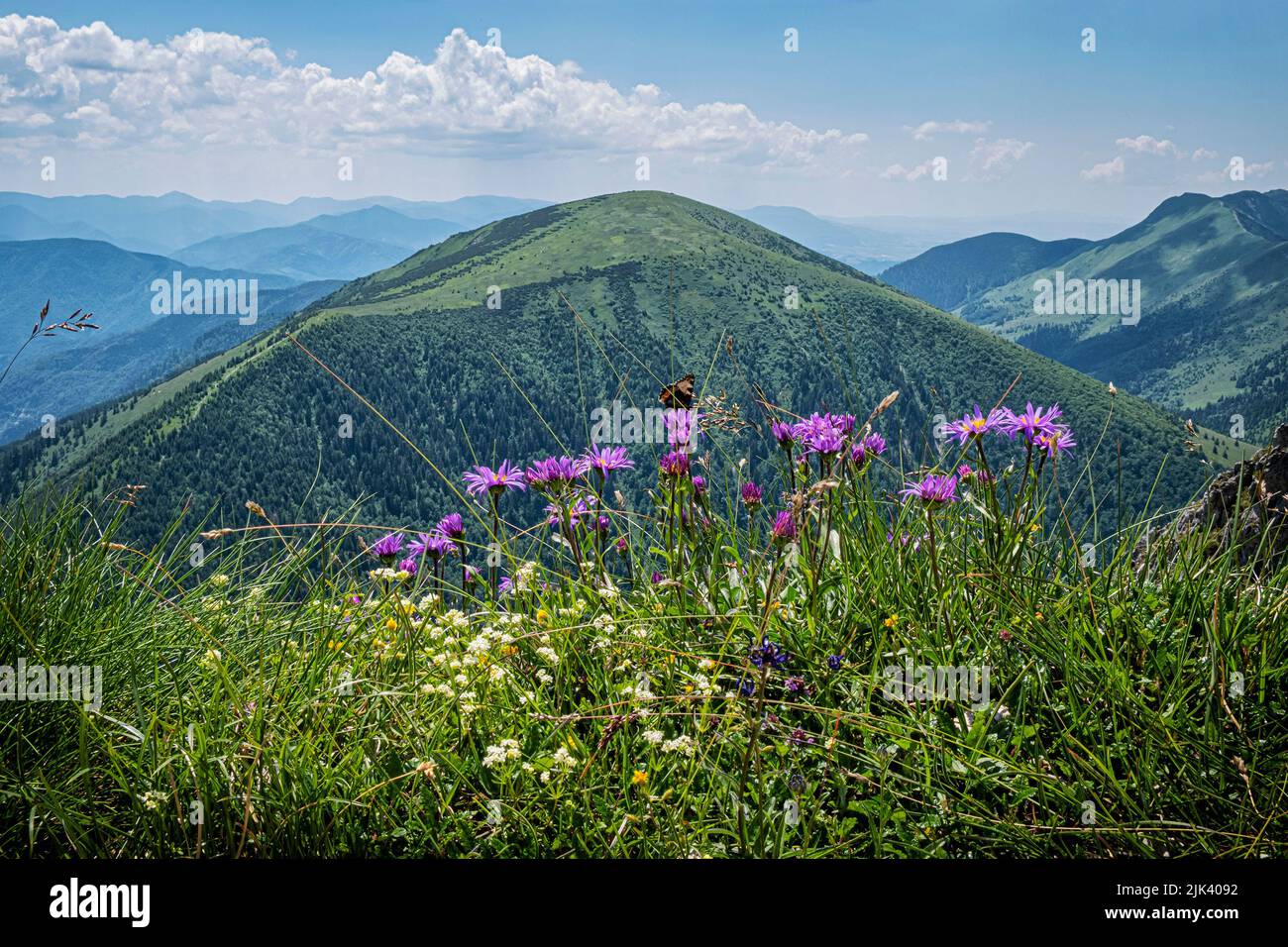 Stoh peak from Big Rozsutec, Little Fatra, Slovak republic. Hiking ...