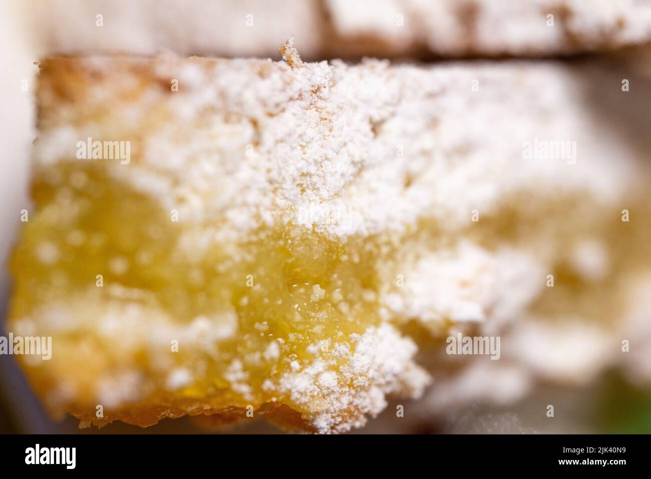 Texture of fluffy sponge cake, close up view Stock Photo - Alamy