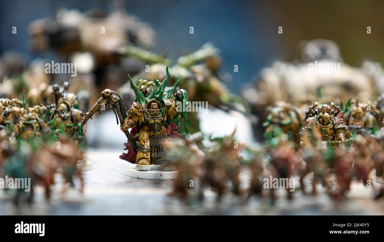 Chaos Space Marines Death Guard Painted Warhammer Figures Games ...