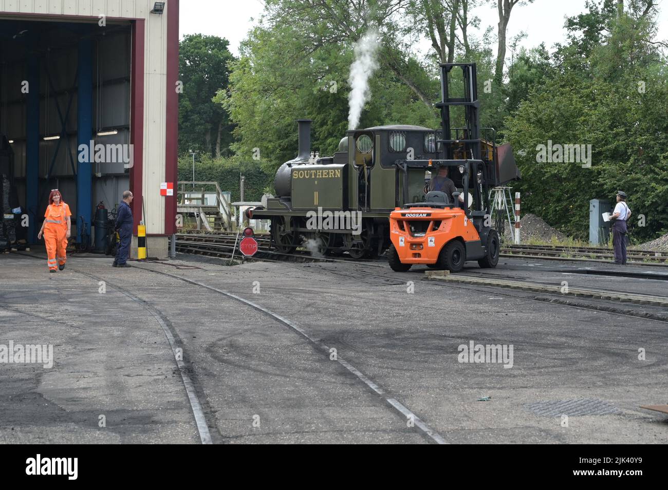 Sheffield Park, East Sussex, UK-July 30th 2022: A LB SCR A1 class ...