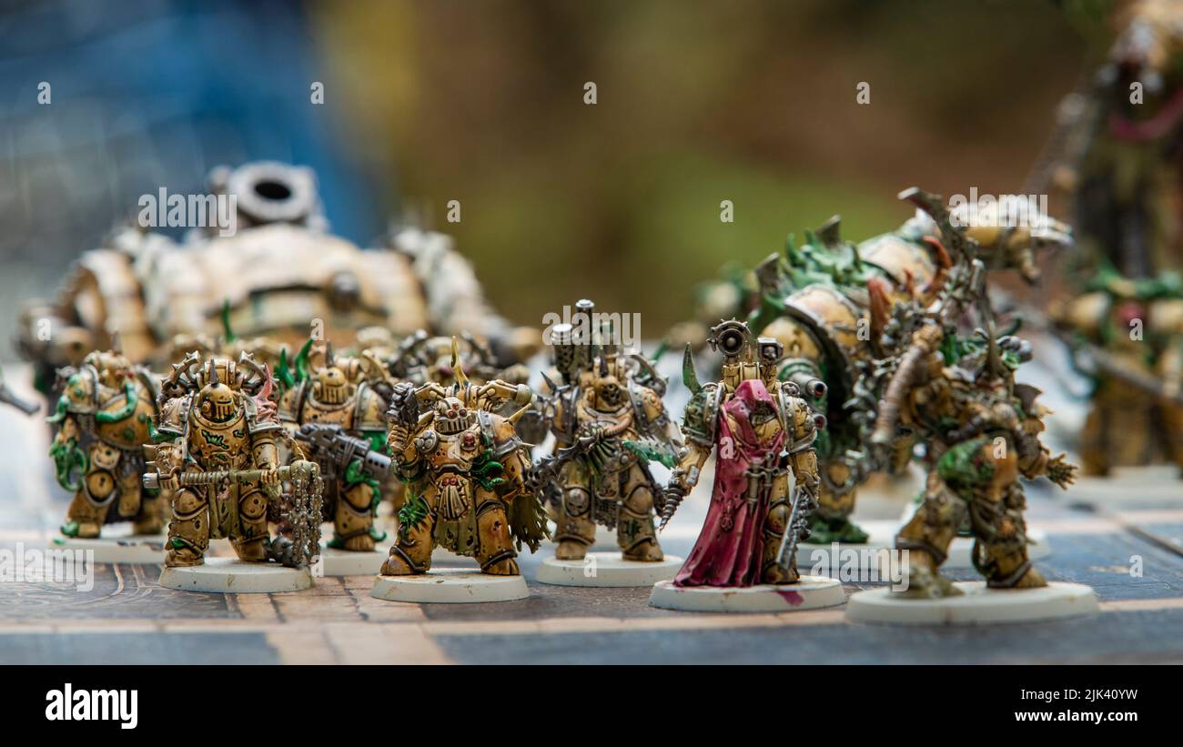 Chaos Space Marines Death Guard Painted Warhammer Figures Games ...