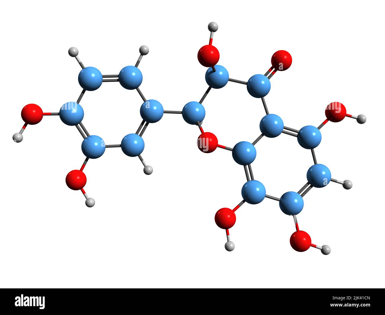 3D image of Dihydrogossypetin skeletal formula - molecular chemical ...