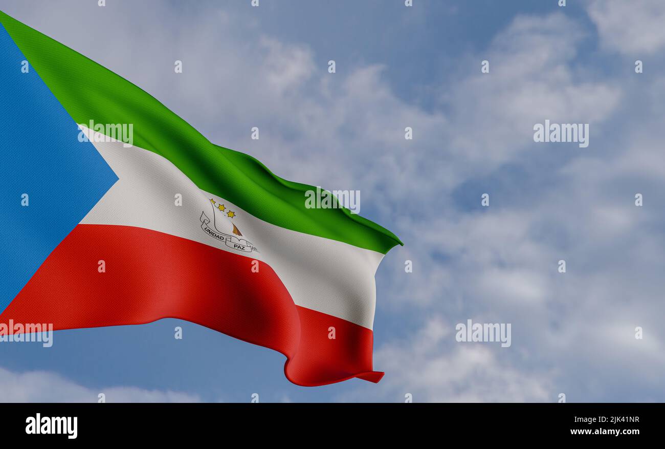 National flag Equatorial Guinea, Equatorial Guinea flag, fabric flag ...