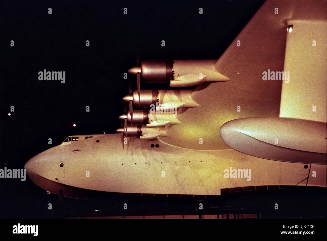 Vintage 1980s photo of the Spruce Goose aircraft built by Howard Huges ...