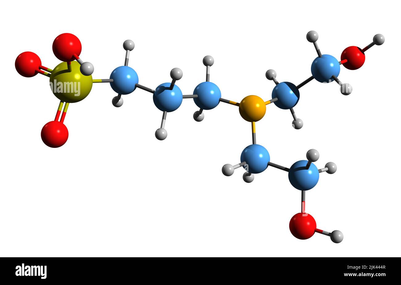 3D image of DIPS skeletal formula - molecular chemical structure of ...