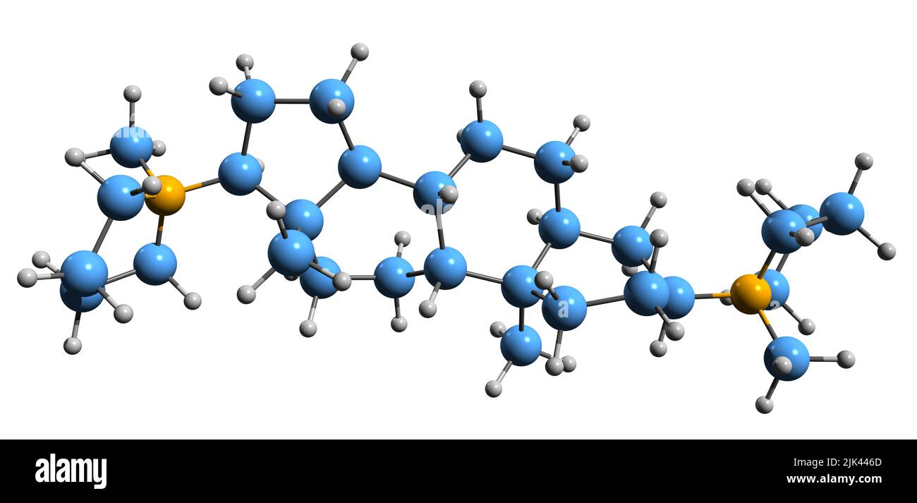 3D image of Dipyrandium skeletal formula - molecular chemical structure ...