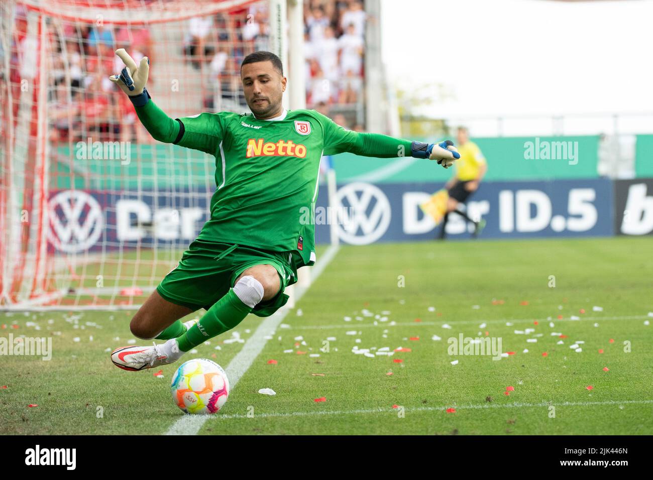 Regensburg, Germany. 30th July, 2022. Soccer: DFB Cup, Jahn Regensburg ...