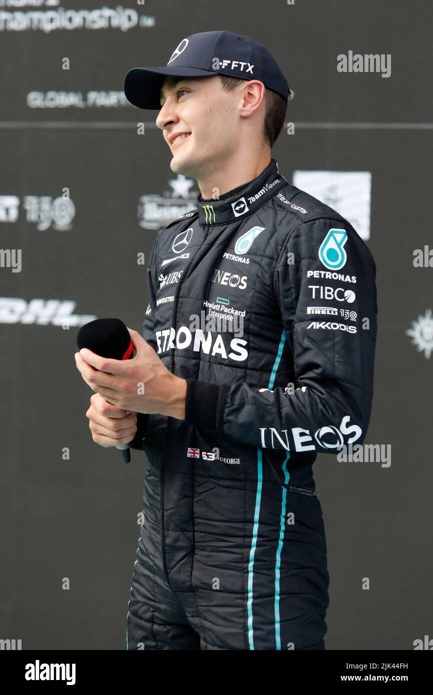 George russell wearing cap hi-res stock photography and images - Alamy