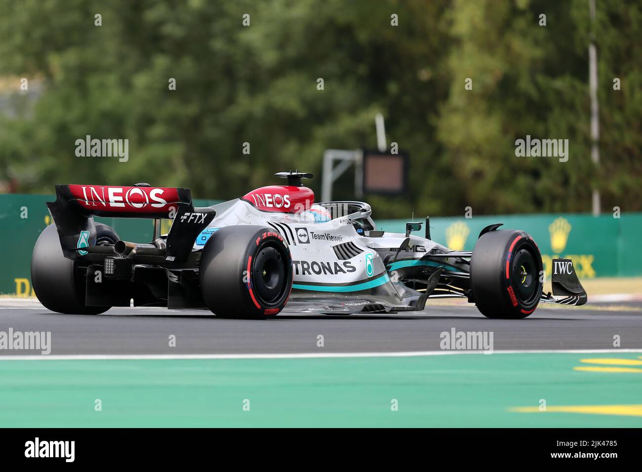Mogyorod, Hungary. 30th July, 2022. George Russell of Mercedes AMG ...