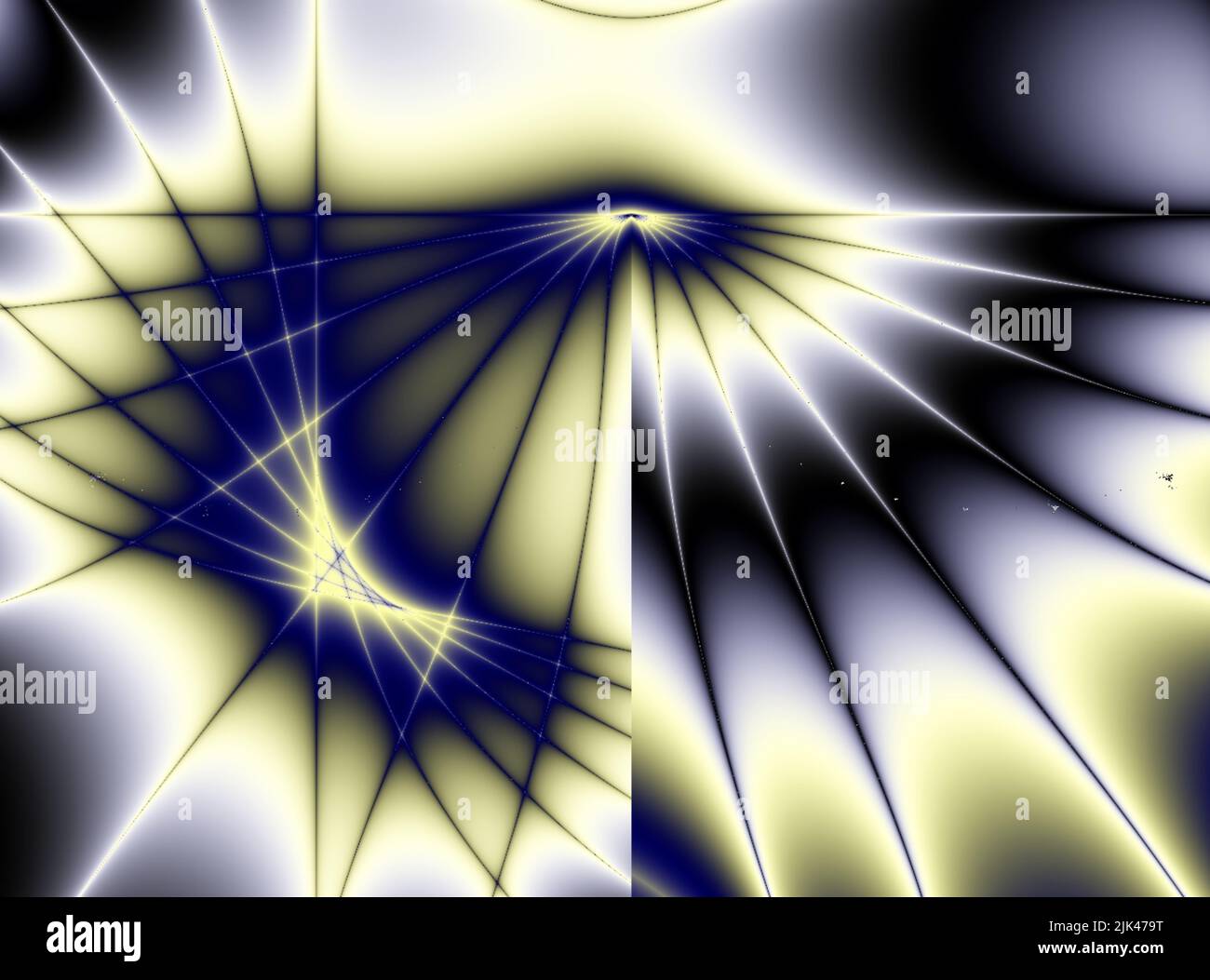 abstract blue-yellow background of lines and swirls, bright contrast ...