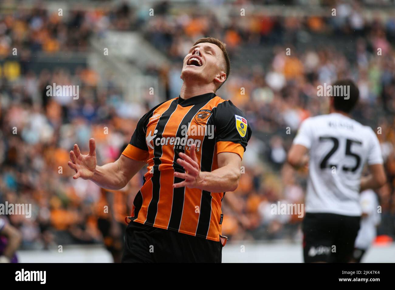 Greg Docherty #8 of Hull City frustrated after missing a chance to ...