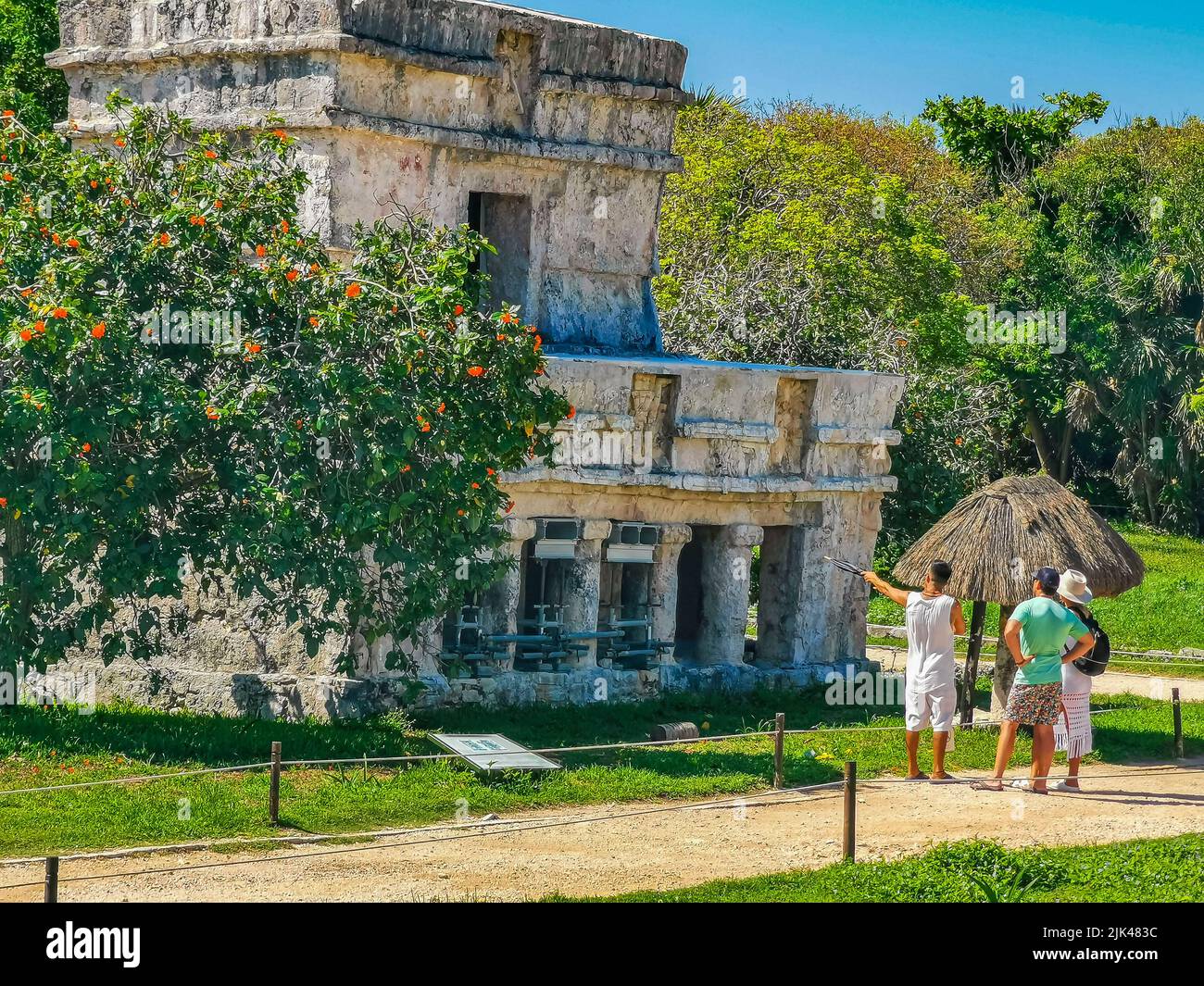 Tulum Mexico 24. June 2022 Ancient Tulum ruins Mayan site with temple ...