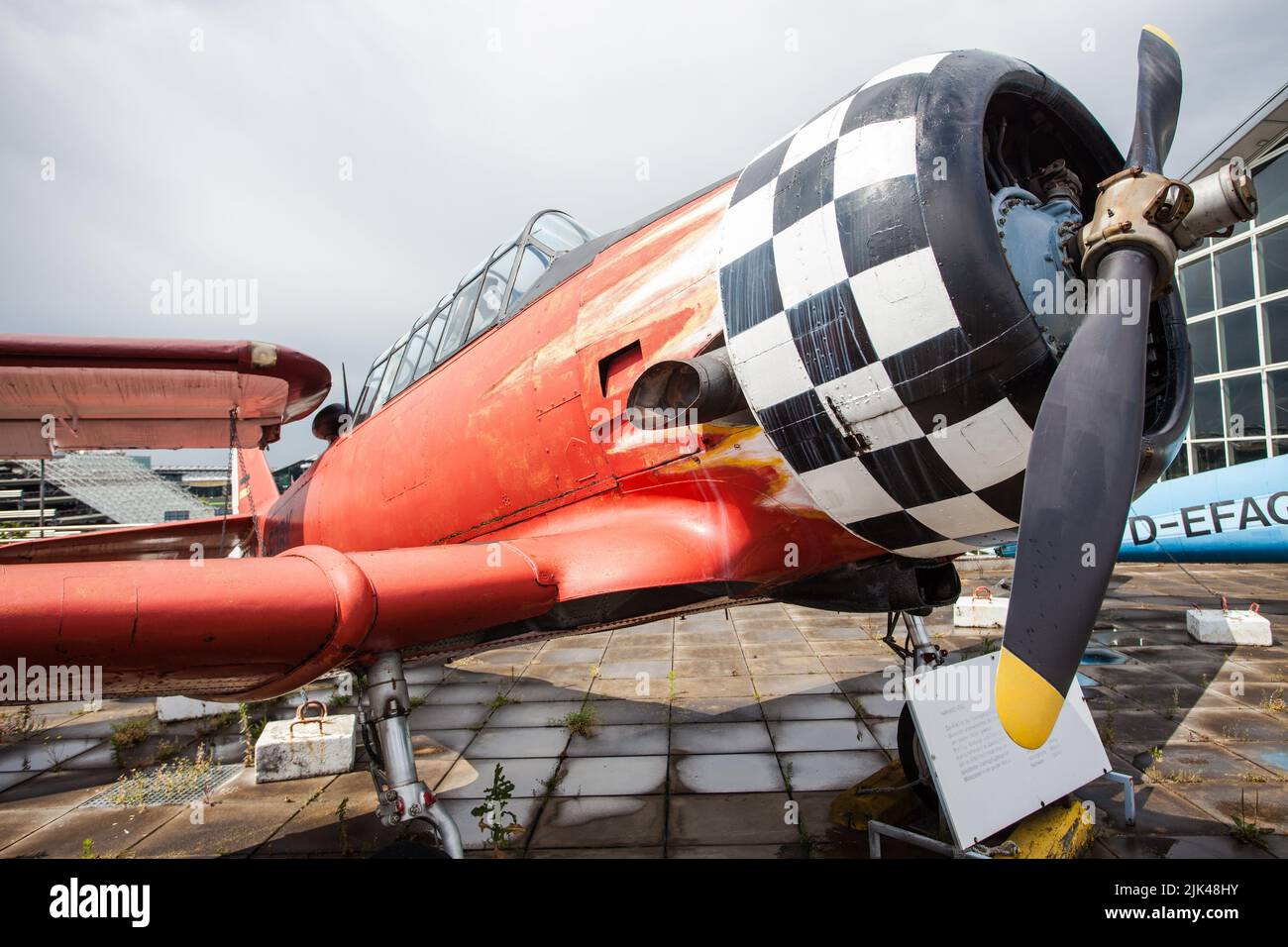 Stuttgart airport, Germany, open space airplane museum vintage ...