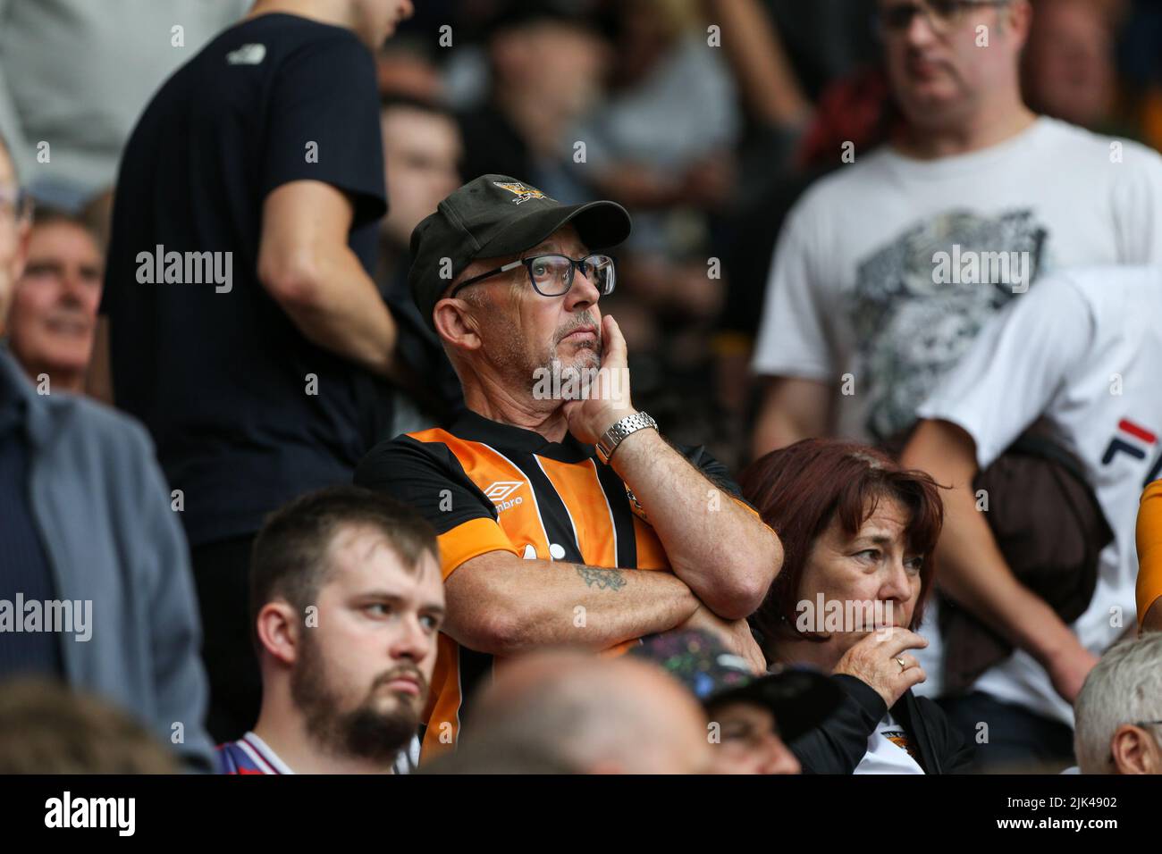 A Hull City fan seen in the stands Stock Photo - Alamy